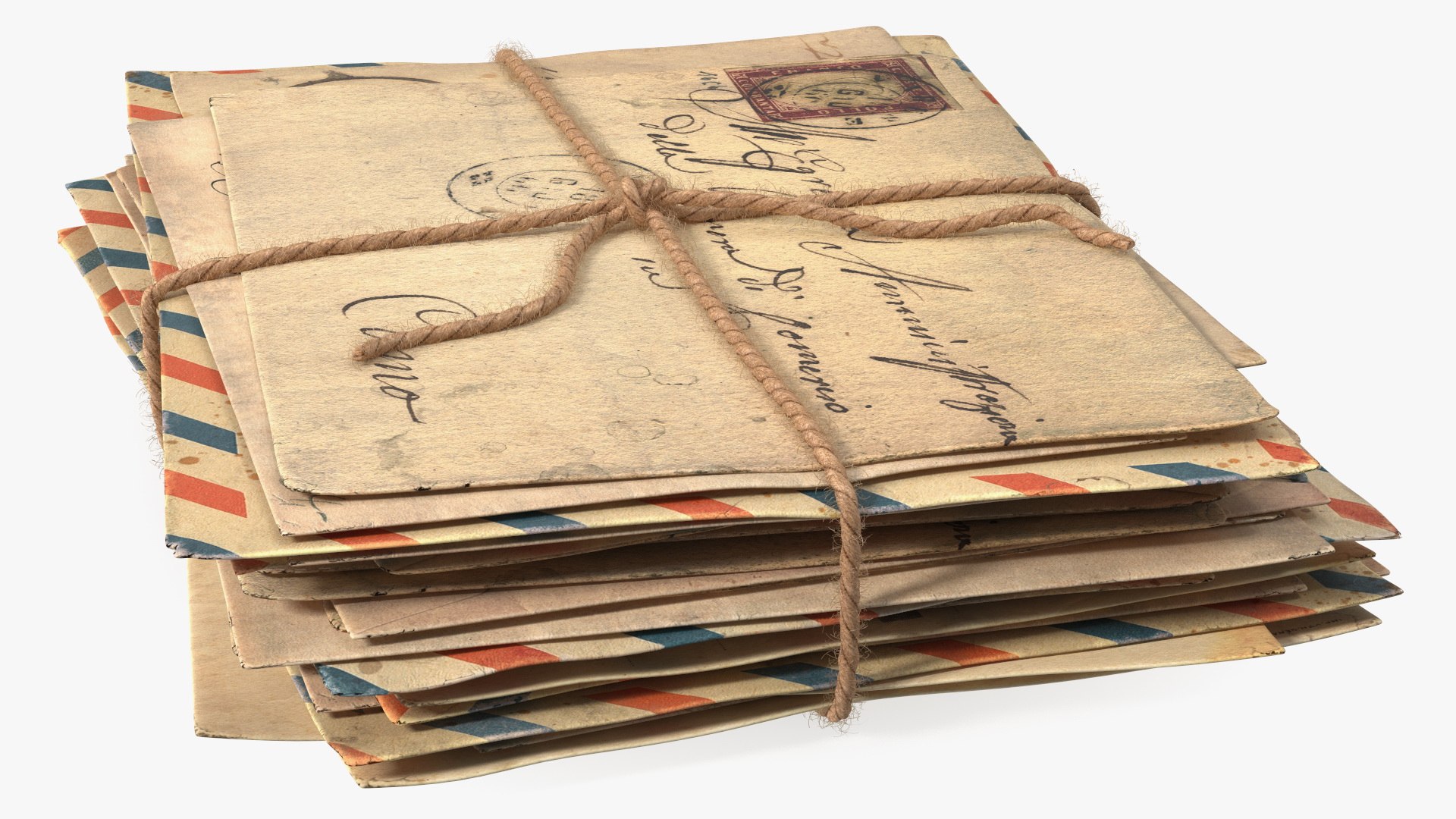 3D Old Letters Package Thick Fur Model - TurboSquid 1934988
