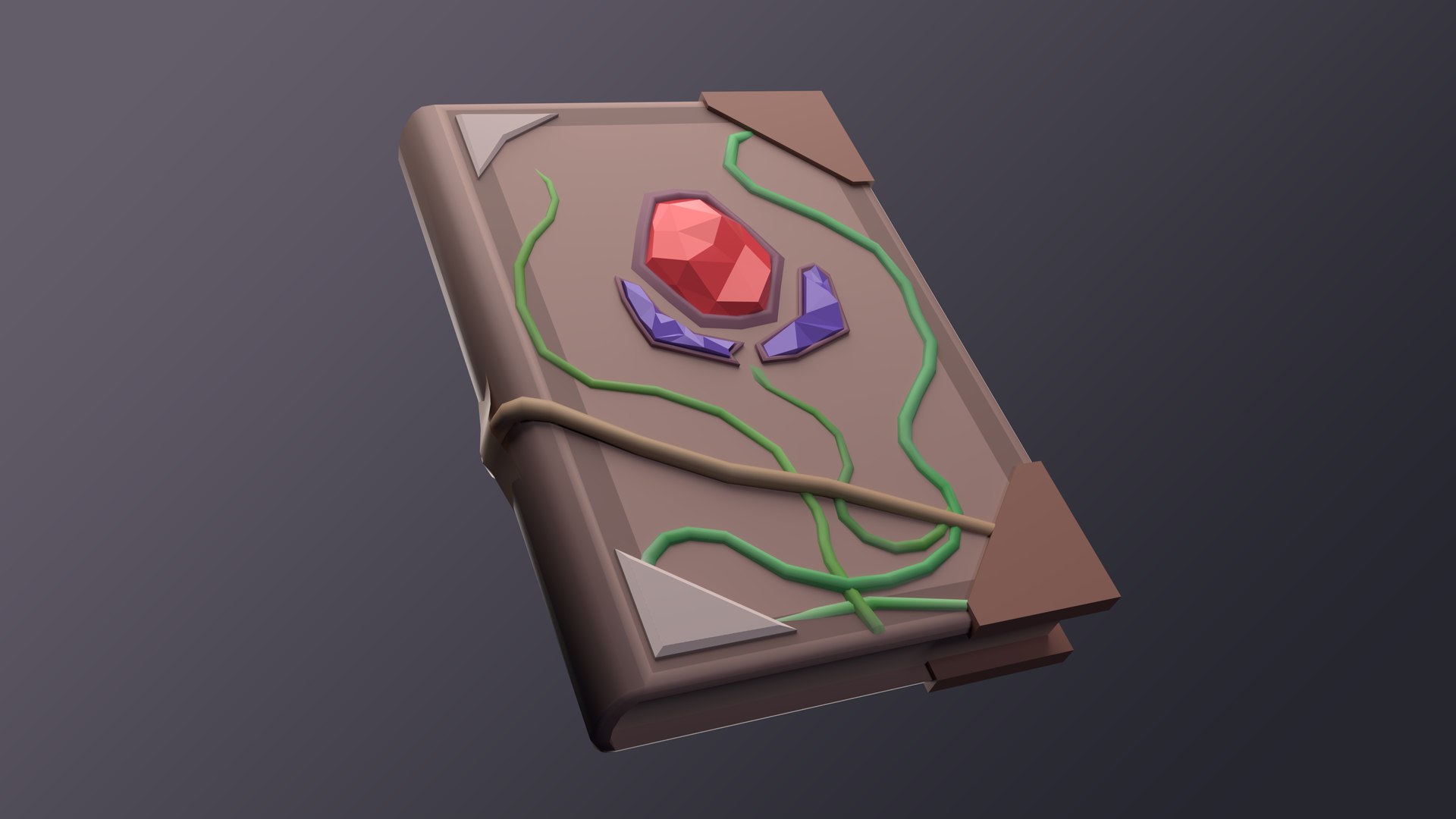 3D LowPoly Magic Book Model - TurboSquid 2389143