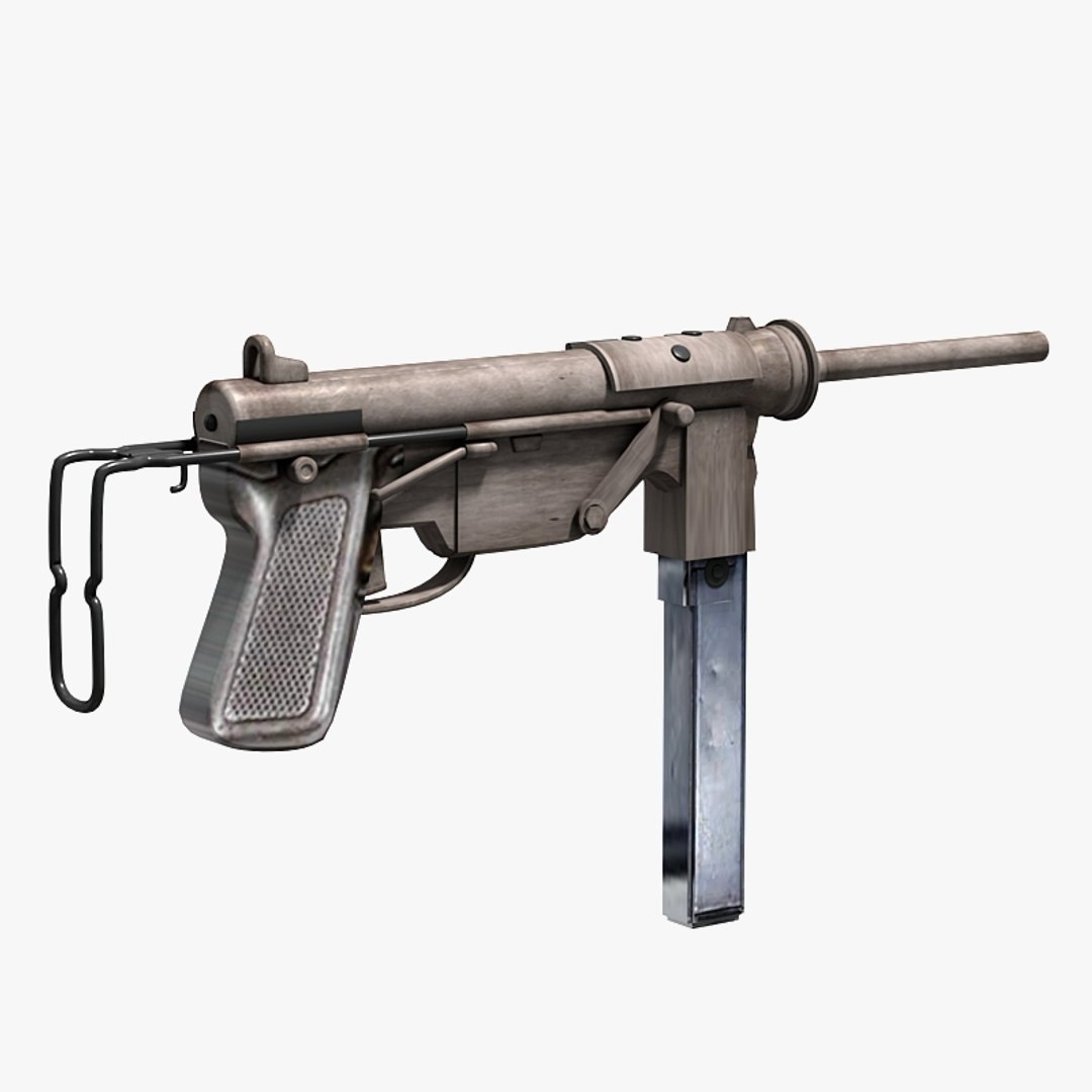 3d Model M3 Submachine Gun Pistol