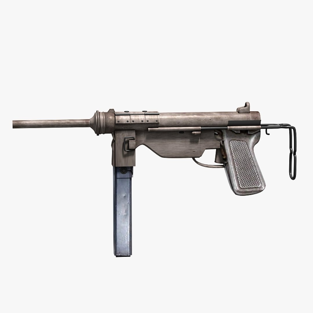 3d Model M3 Submachine Gun Pistol