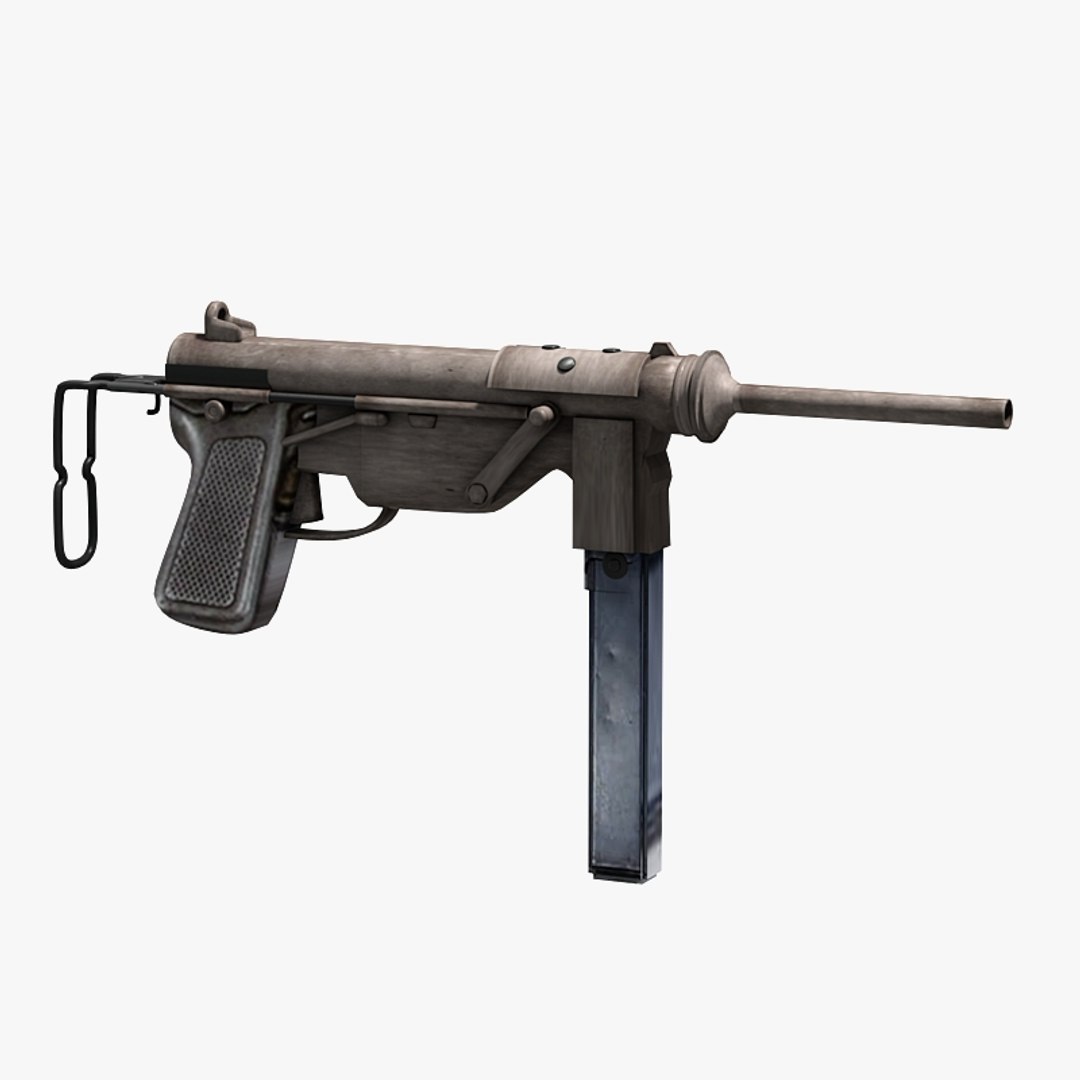 3d Model M3 Submachine Gun Pistol