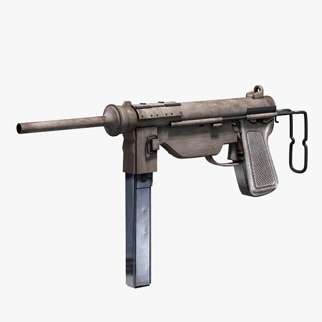 3d Model M3 Submachine Gun Pistol