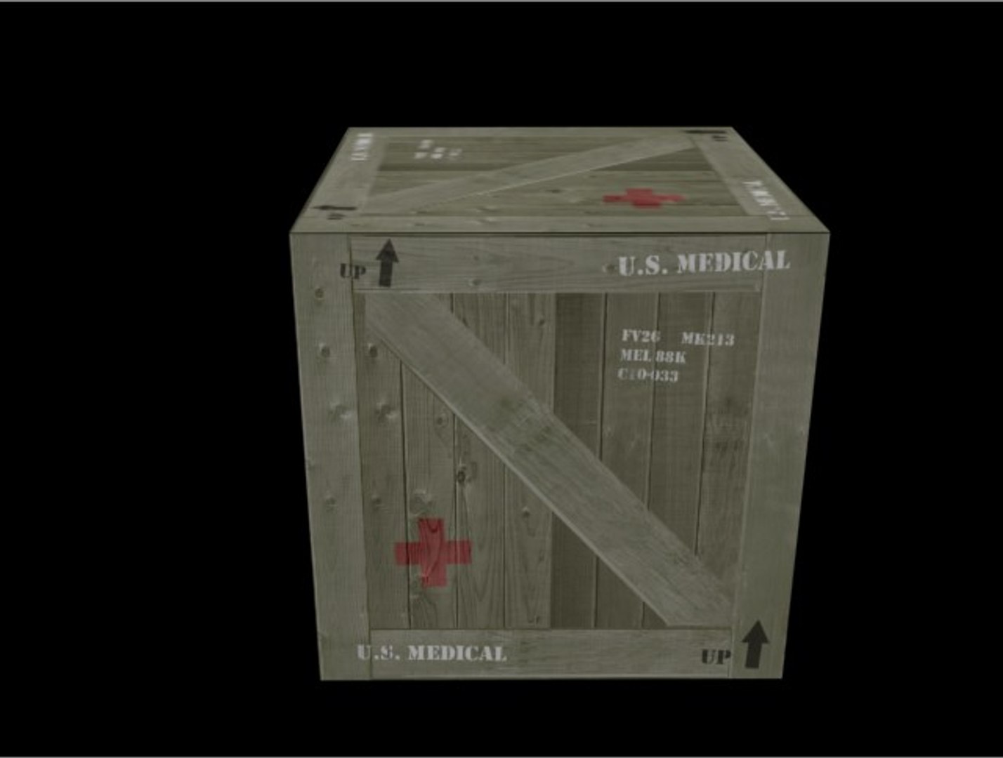3d Medical Crate