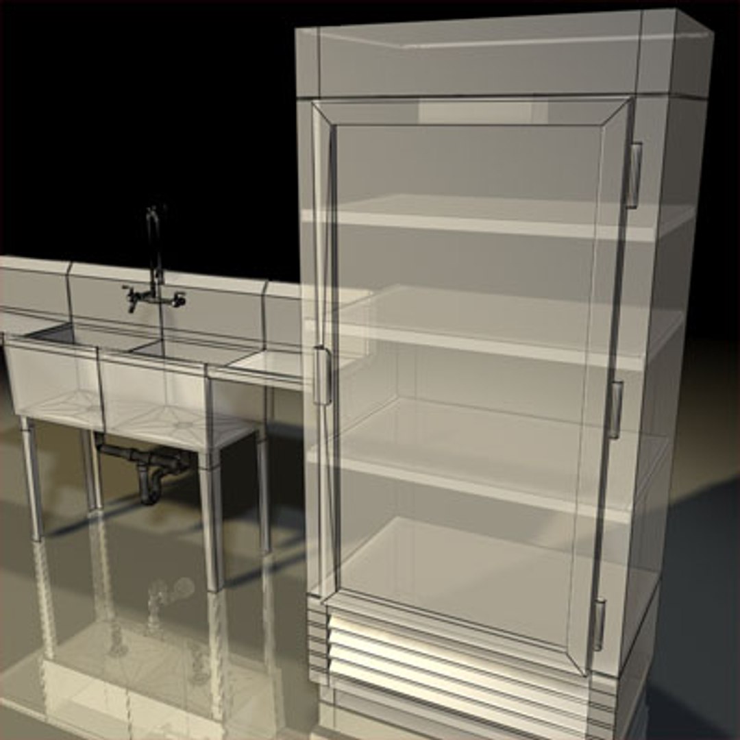 Kitchen Equipment 01 3d Model