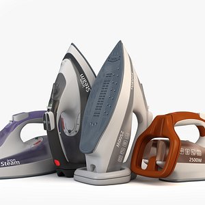 3d iron steam machine model