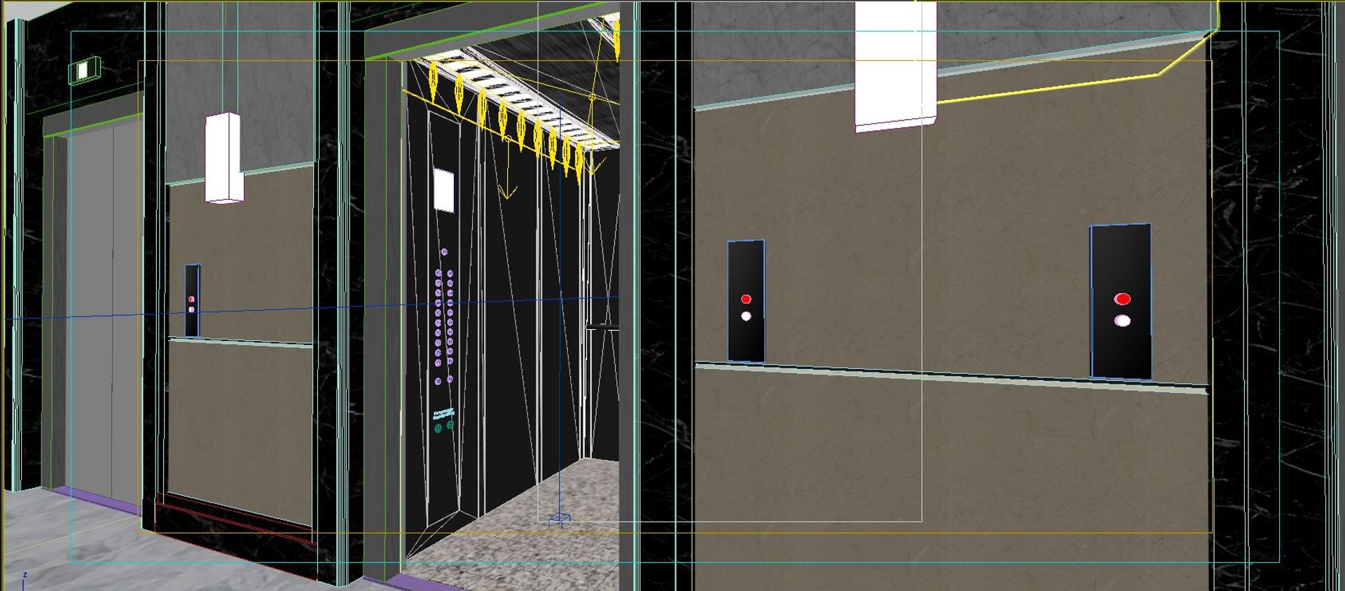 3D Model Elevator Hall - TurboSquid 1267427