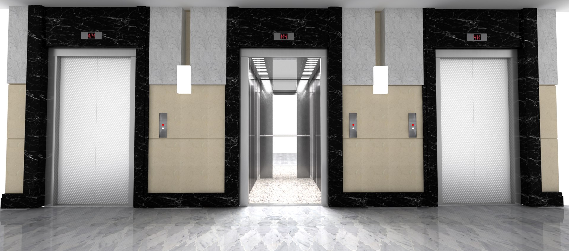 3D Model Elevator Hall - TurboSquid 1267427