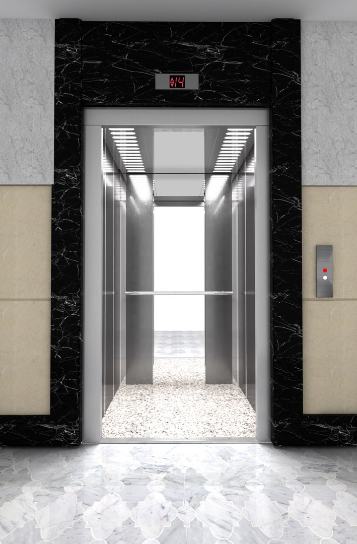 3D Model Elevator Hall - TurboSquid 1267427
