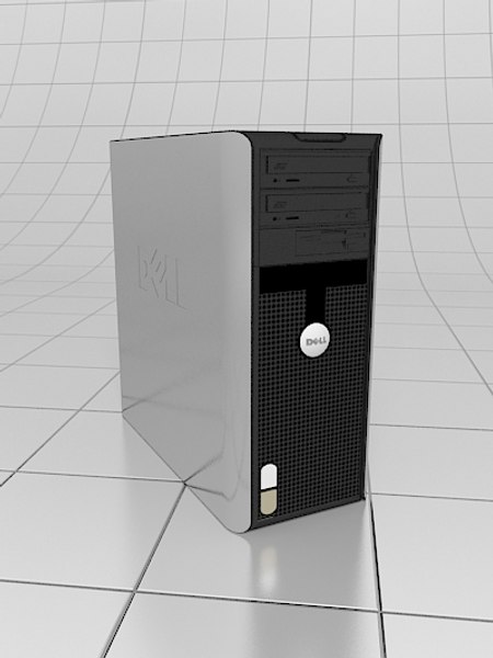 3d model desktop dell