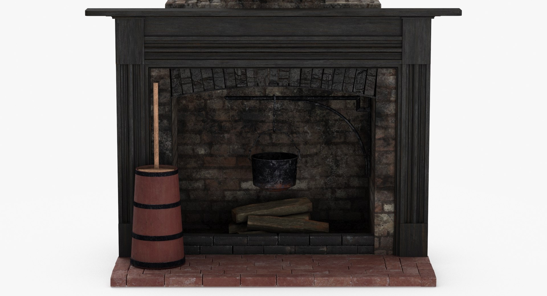3D Fireplace - TurboSquid 2038574