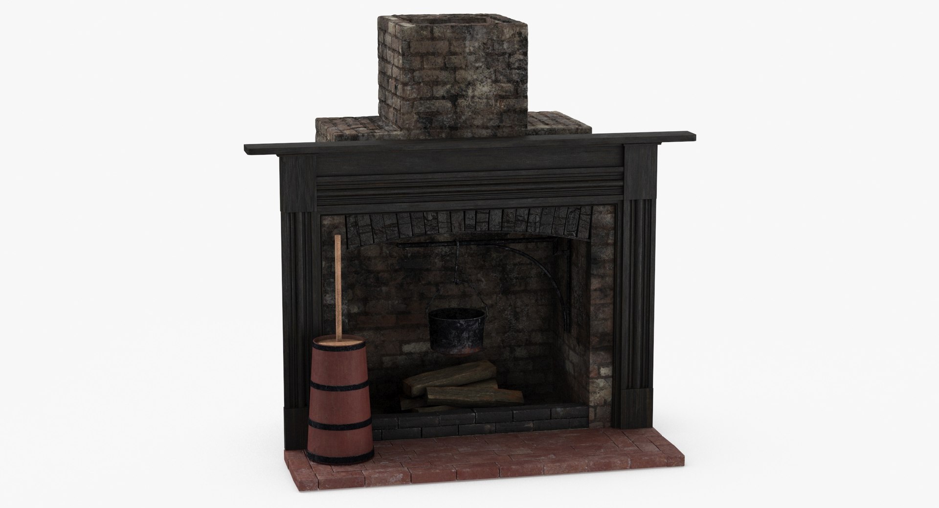 3D Fireplace - TurboSquid 2038574