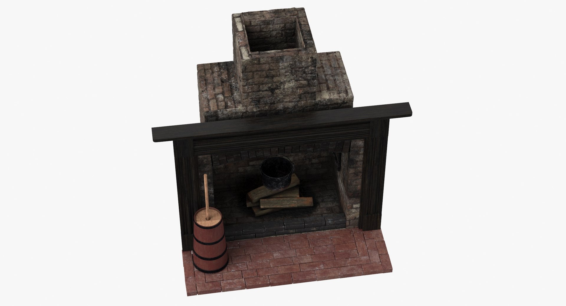 3D Fireplace - TurboSquid 2038574