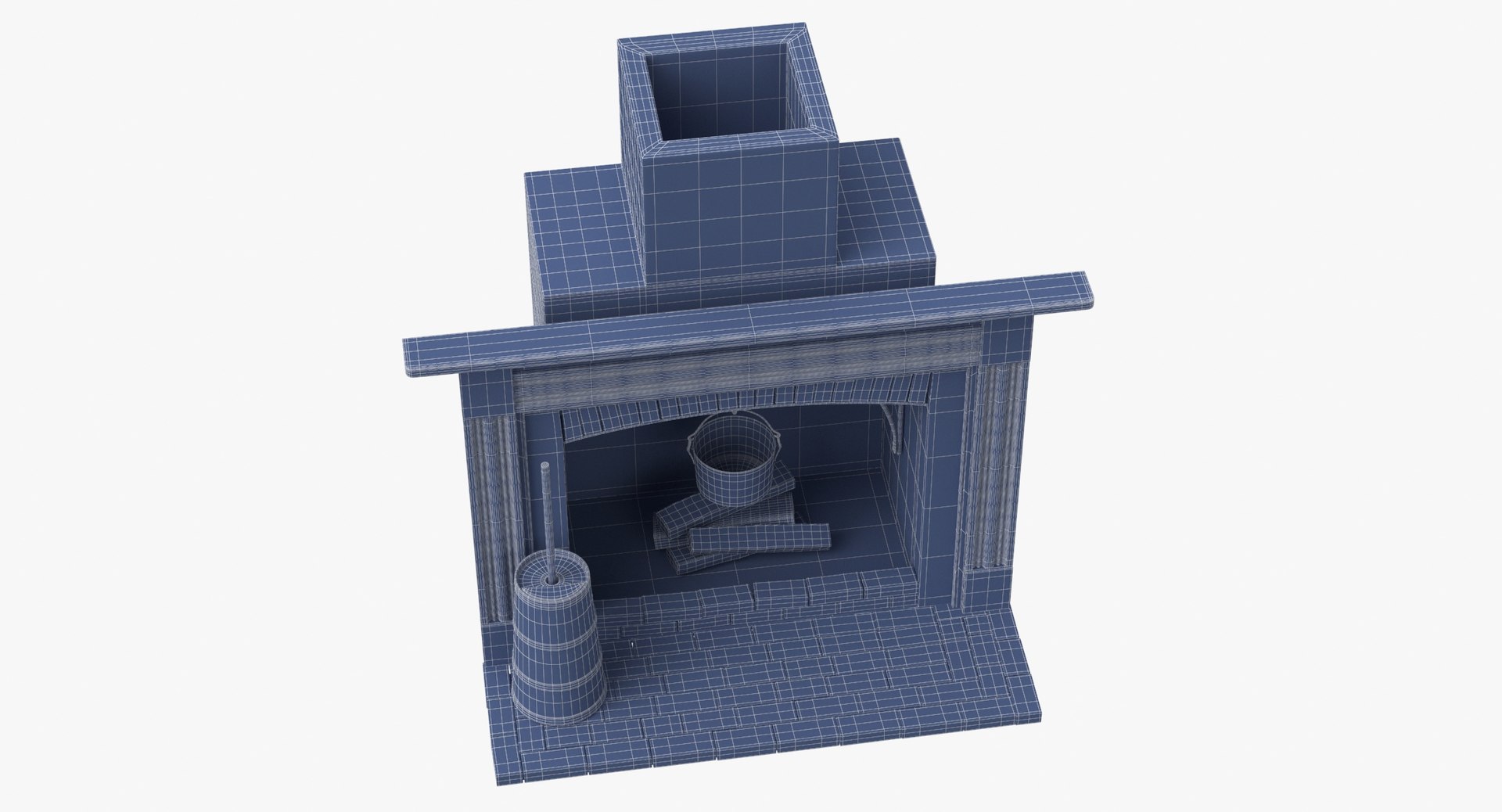 3D Fireplace - TurboSquid 2038574