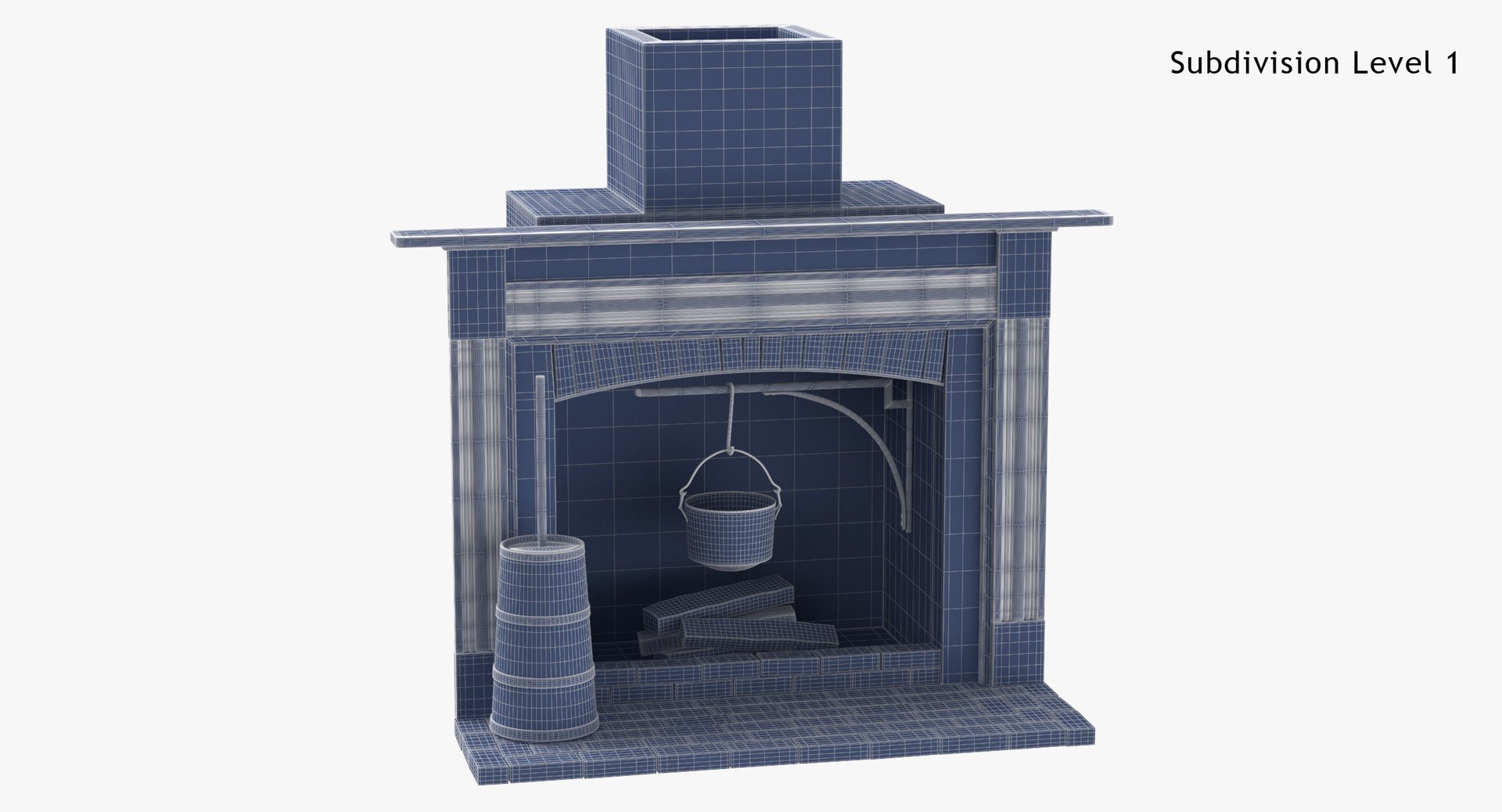 3D Fireplace - TurboSquid 2038574