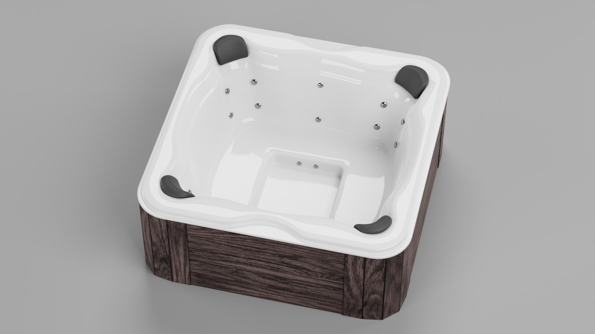 3D Hot Tub Wooden Model - TurboSquid 2057617