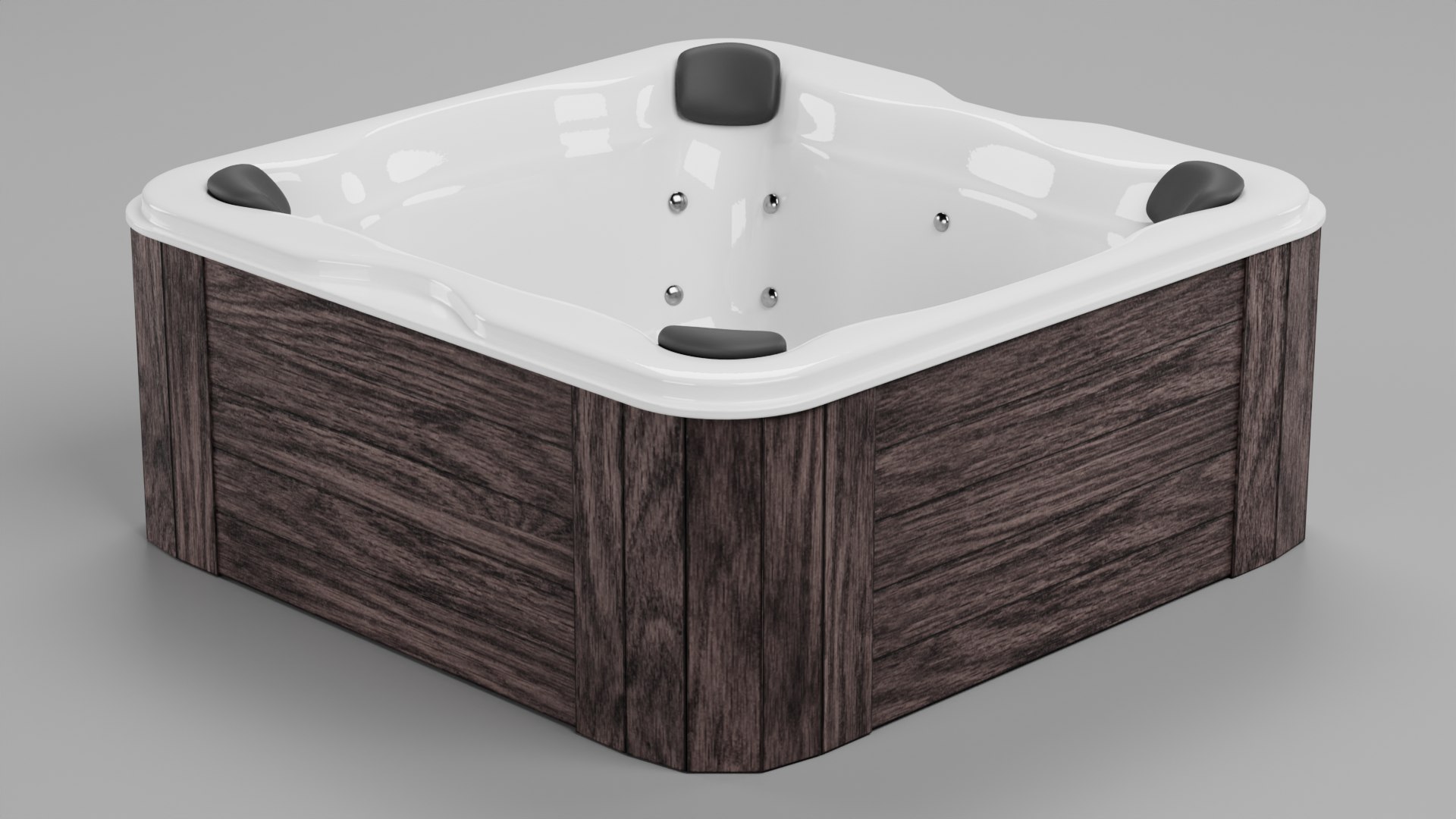 3D Hot Tub Wooden Model - TurboSquid 2057617