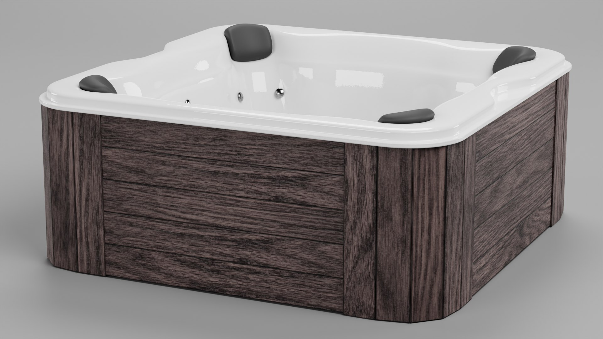 3D Hot Tub Wooden Model - TurboSquid 2057617
