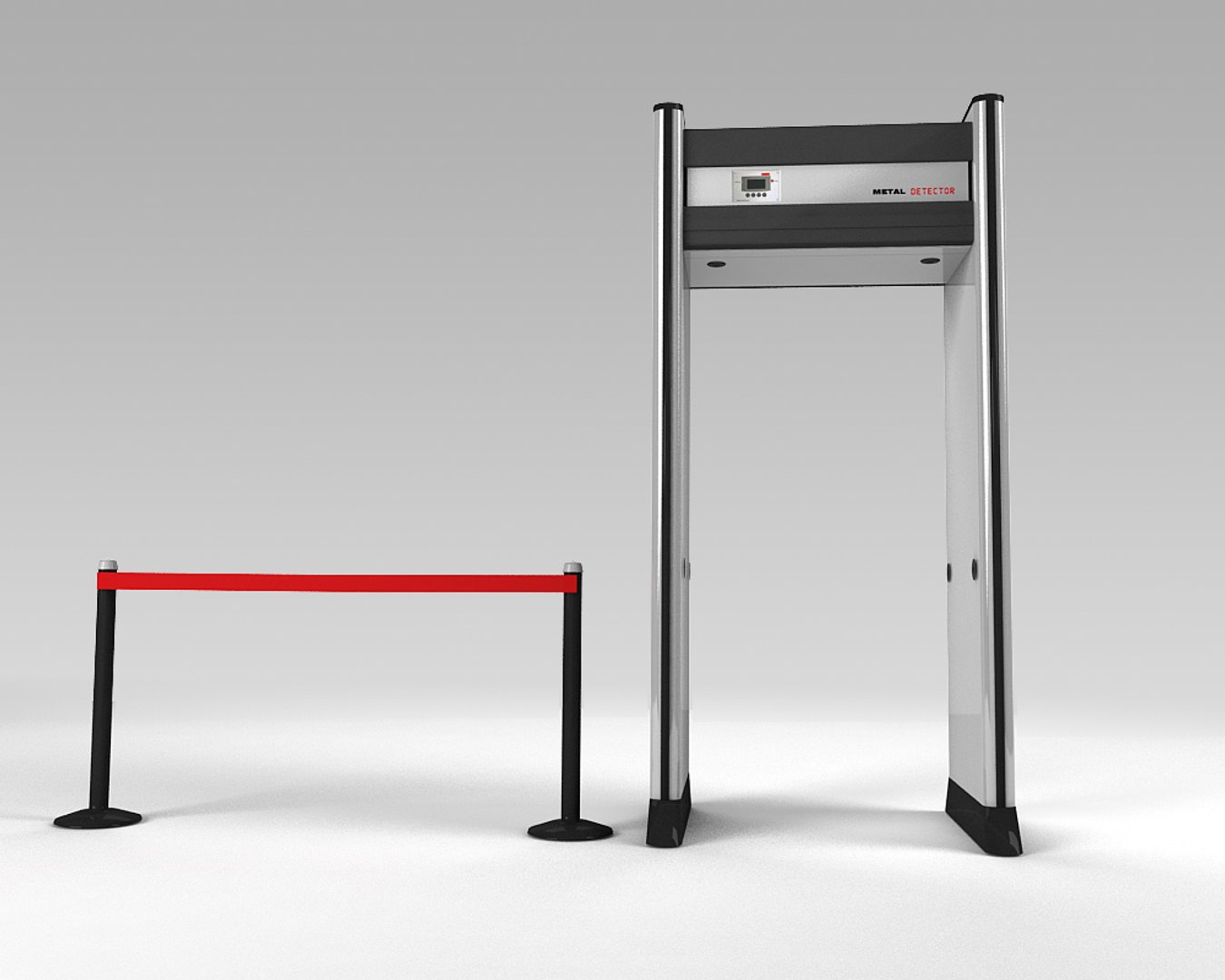 3d Model Metal Detector Gate