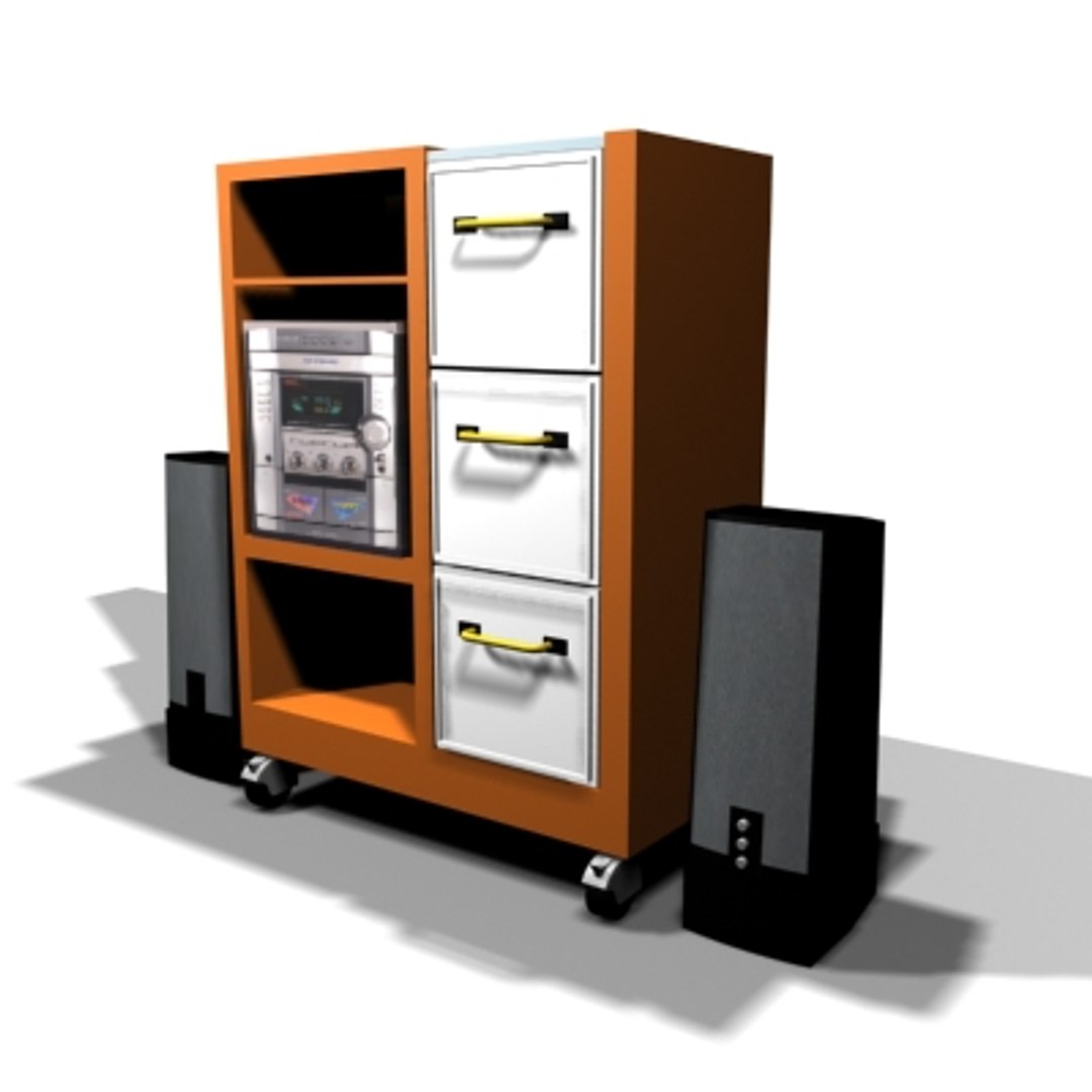 3d Model Dvd Player Stand