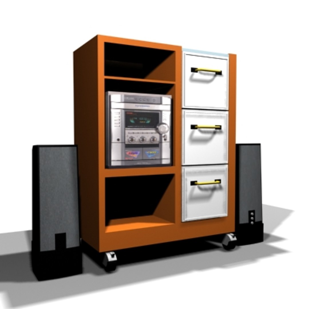 3d Model Dvd Player Stand