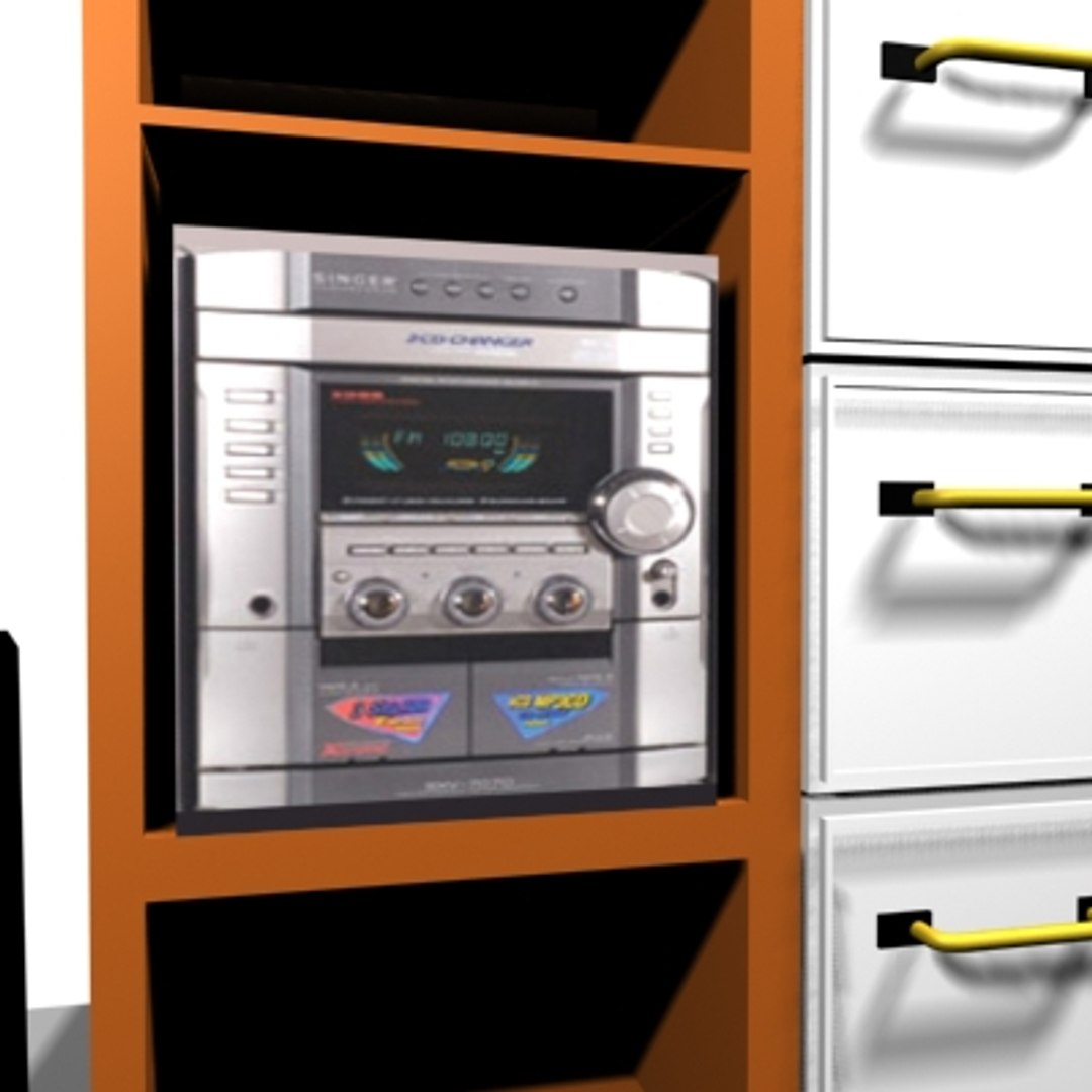 3d Model Dvd Player Stand