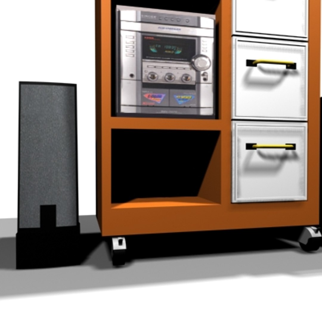 3d Model Dvd Player Stand