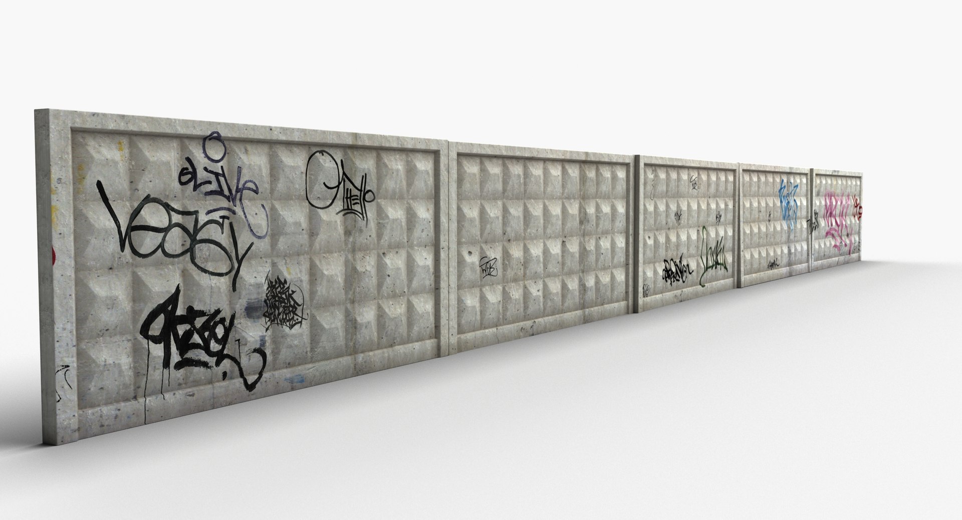 3D Model Concrete Wall - TurboSquid 1209829