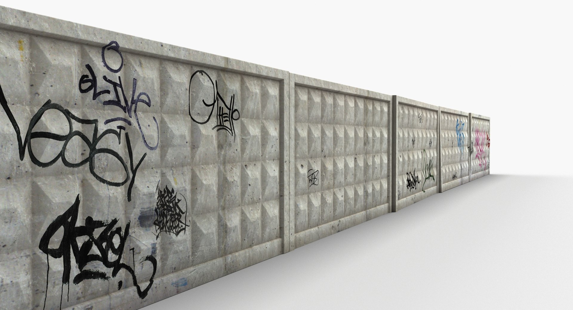 3D Model Concrete Wall - TurboSquid 1209829