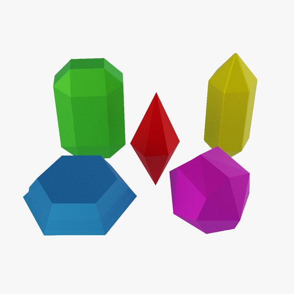 3D модель Cartoon Crystal Collection Low-poly - TurboSquid 1974774