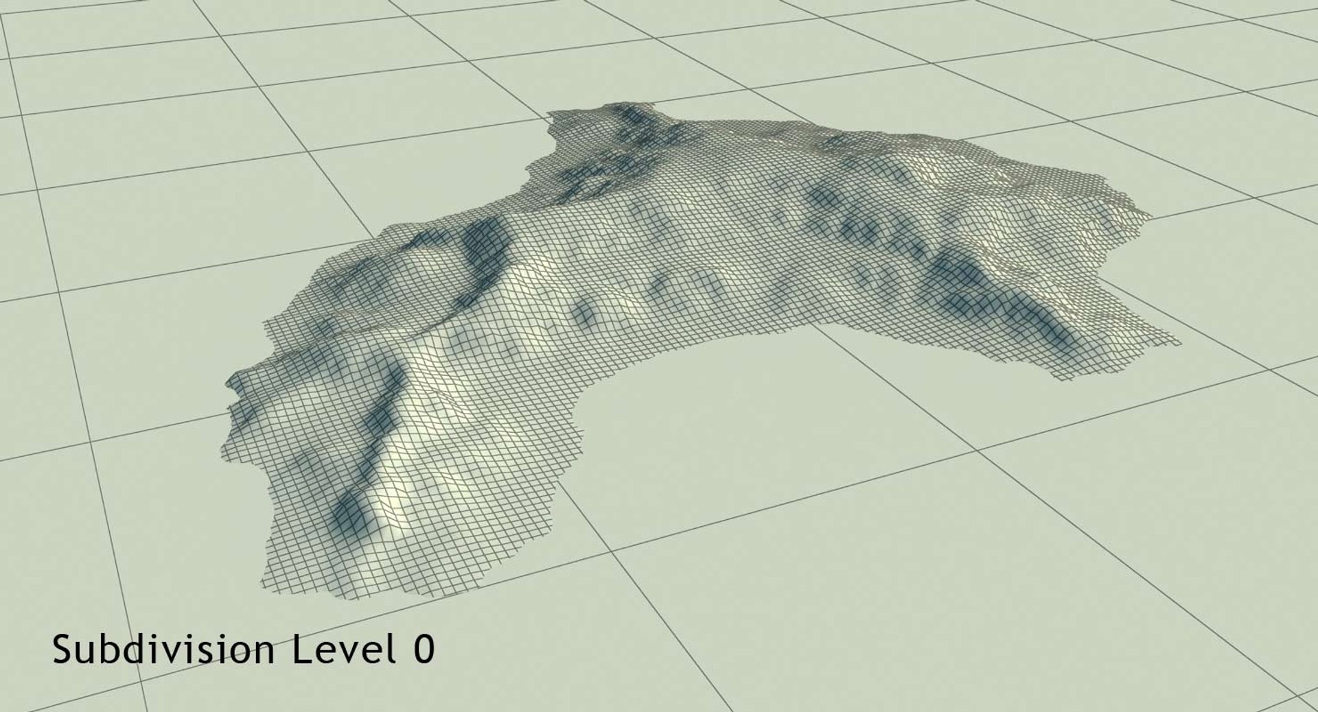 Island Terrain Landscape 3d Model