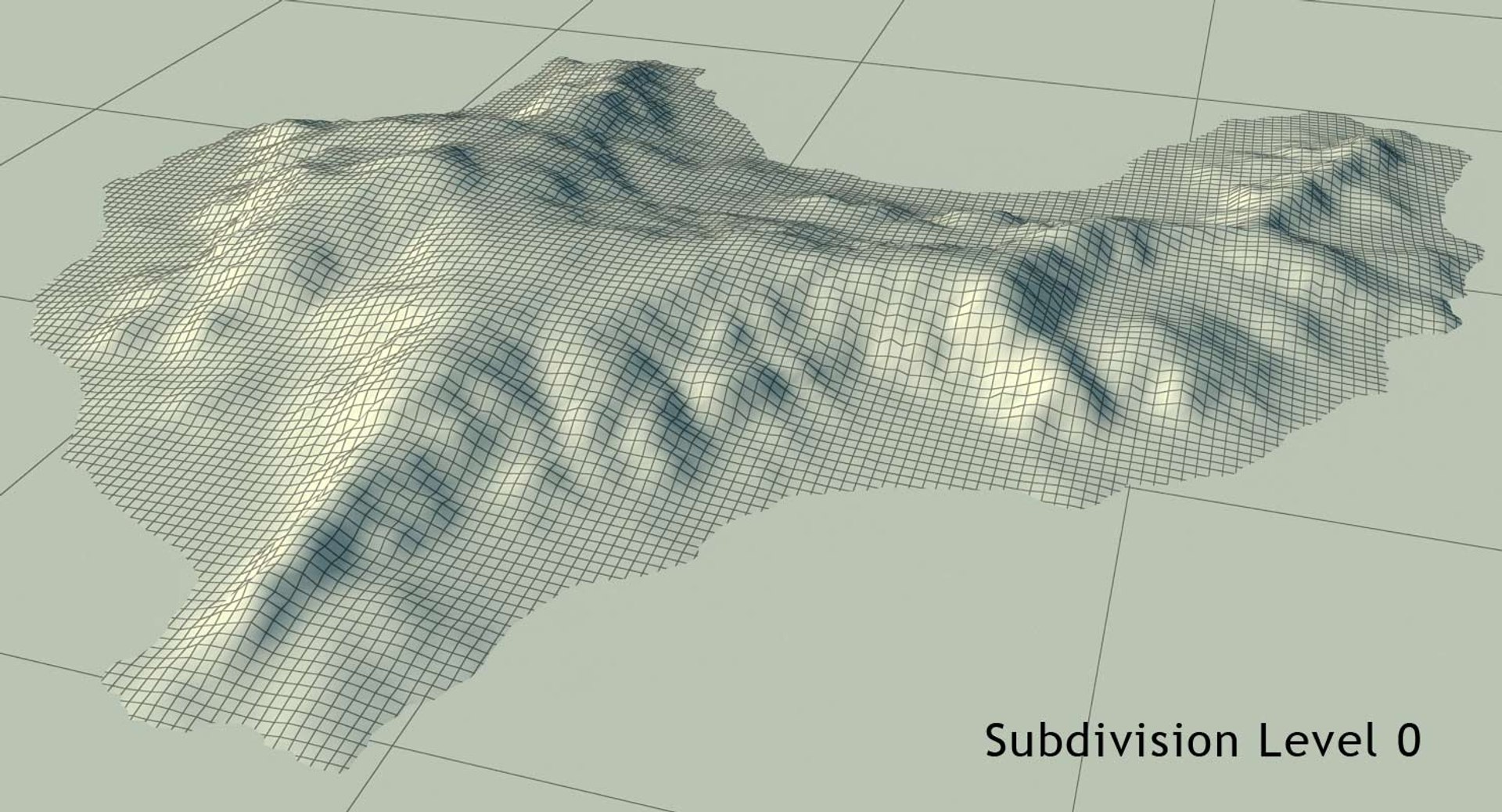 Island Terrain Landscape 3d Model
