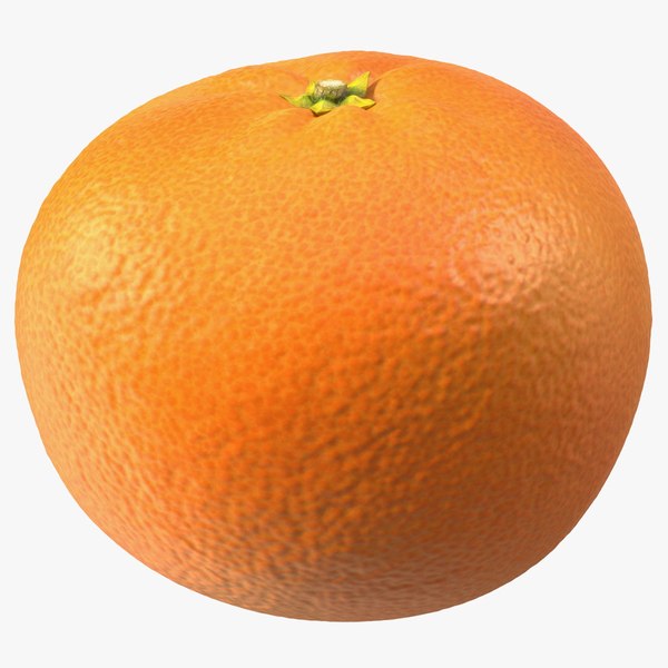 3D Mandarin with Stalk - TurboSquid 1858097