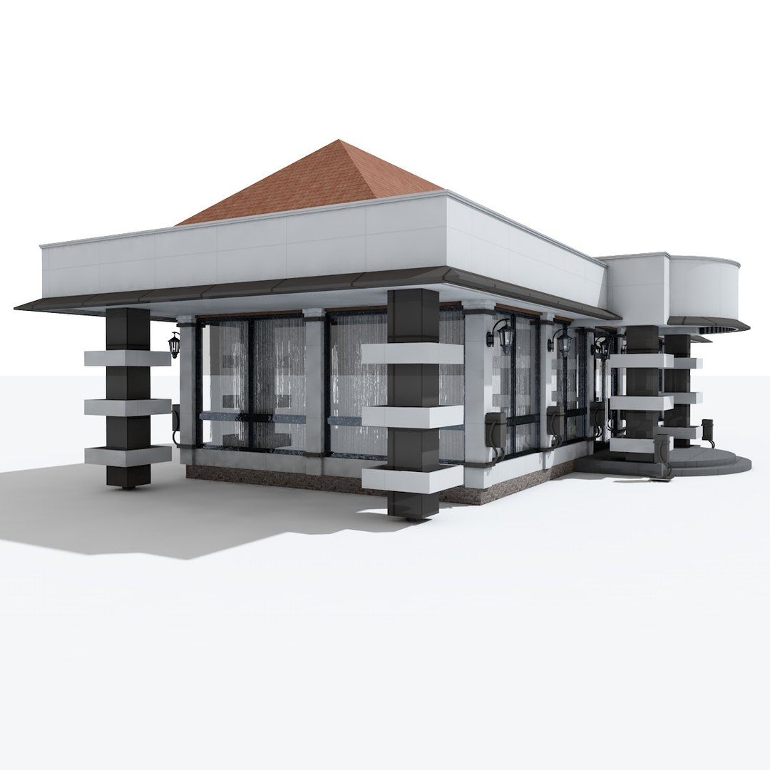 3D Commercial Pavilion Model - TurboSquid 1290753