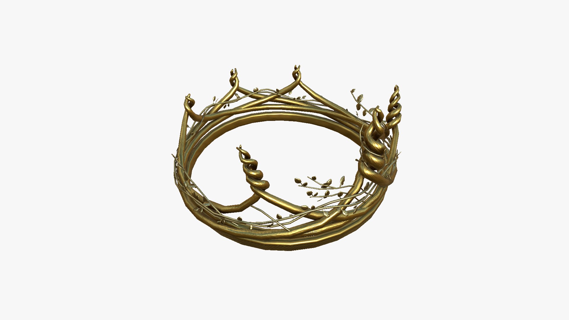 Nature Crown A01 Gold - Fantasy Character Design 3D Model - TurboSquid ...
