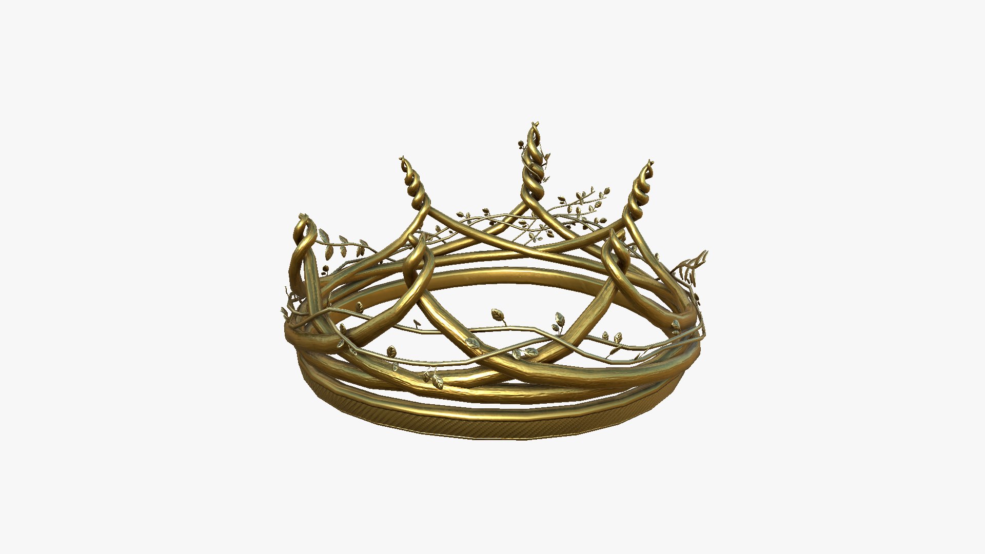 Nature Crown A01 Gold - Fantasy Character Design 3D Model - TurboSquid ...