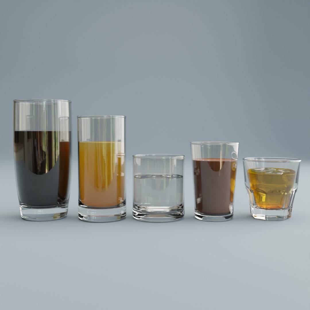 Glass Collection 3D Model - TurboSquid 1764319