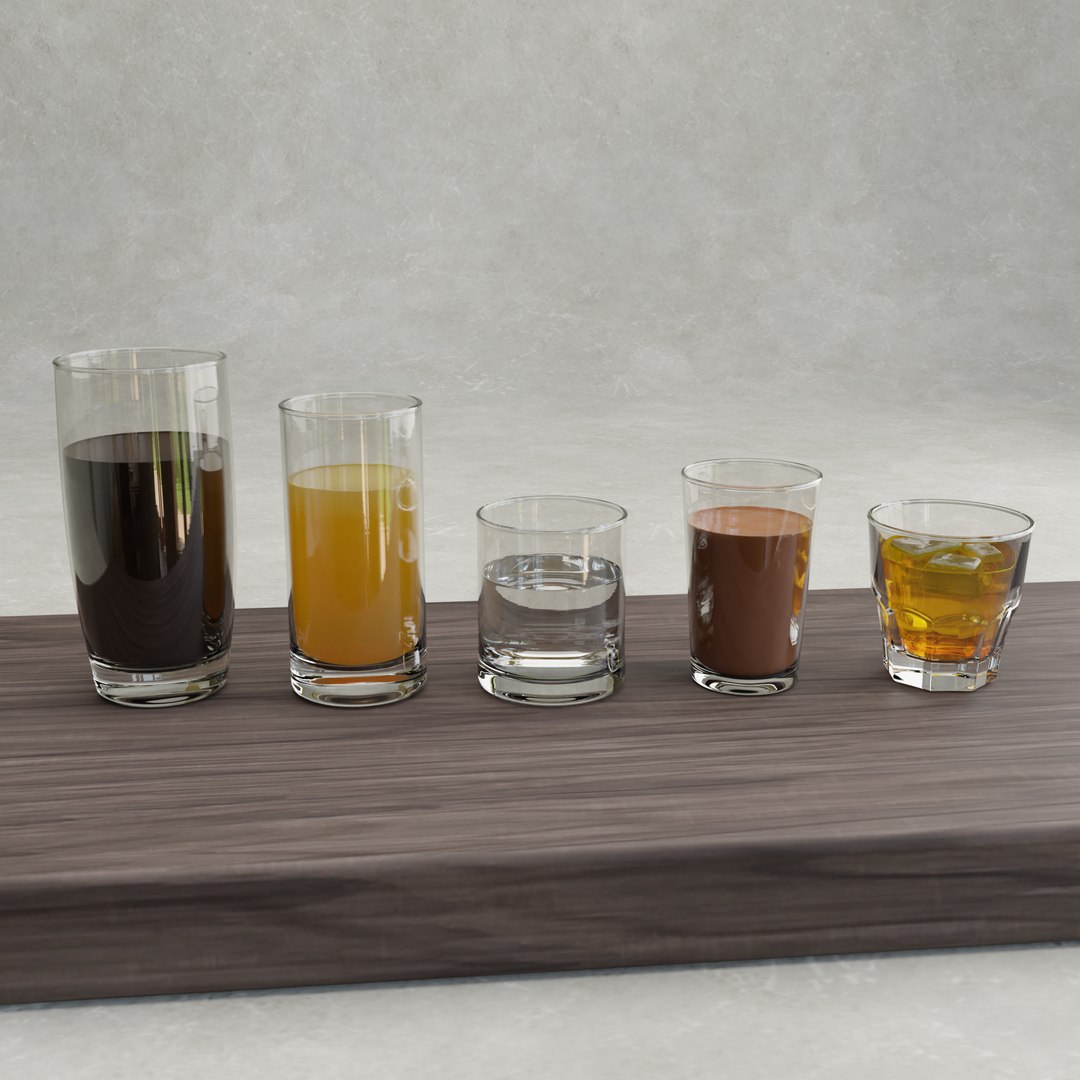 Glass Collection 3D model - TurboSquid 1764319