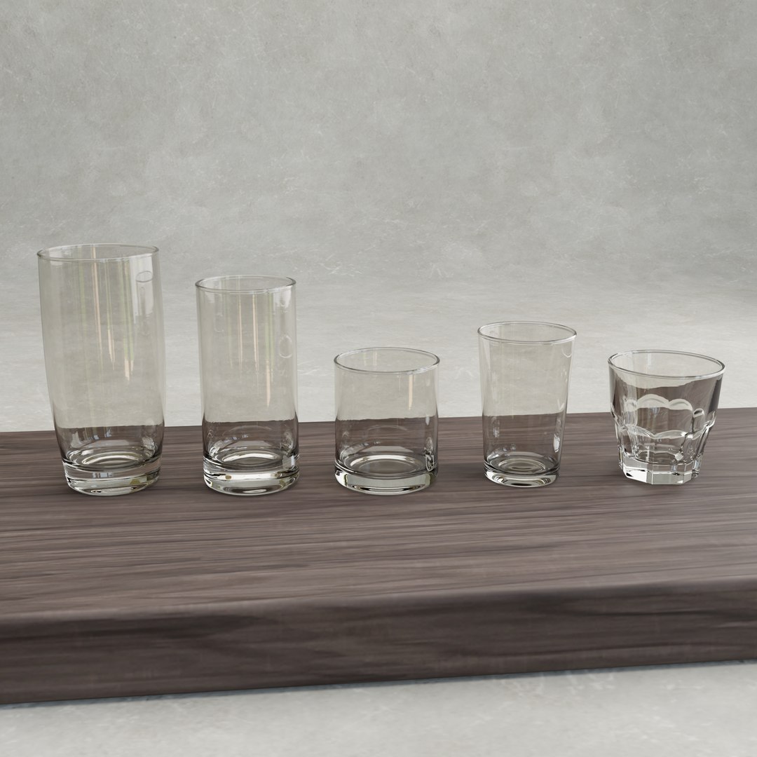 Glass Collection 3D Model - TurboSquid 1764319