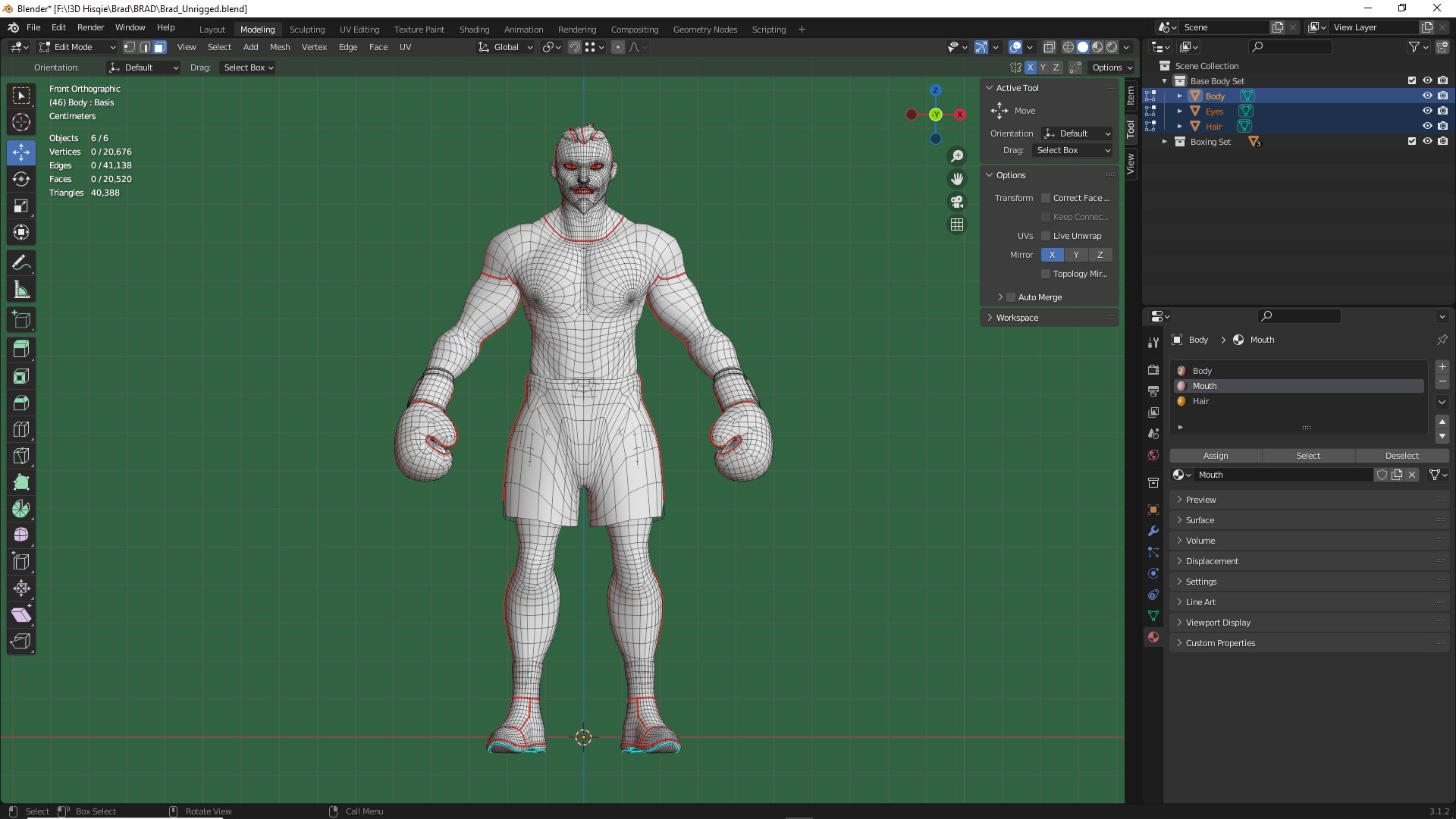 3D Model Low Poly - Boxer MMA Fighter - Brad - TurboSquid 2053680