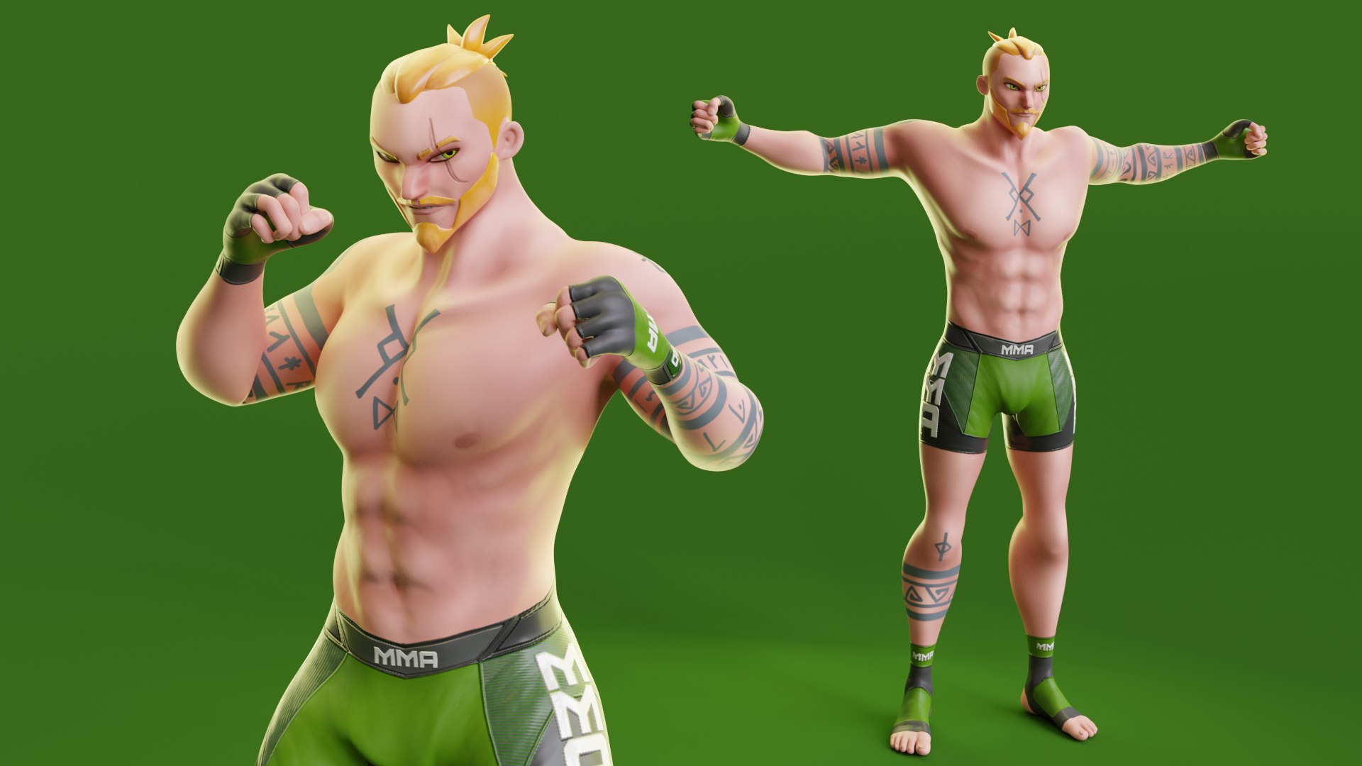 3D Model Low Poly - Boxer MMA Fighter - Brad - TurboSquid 2053680