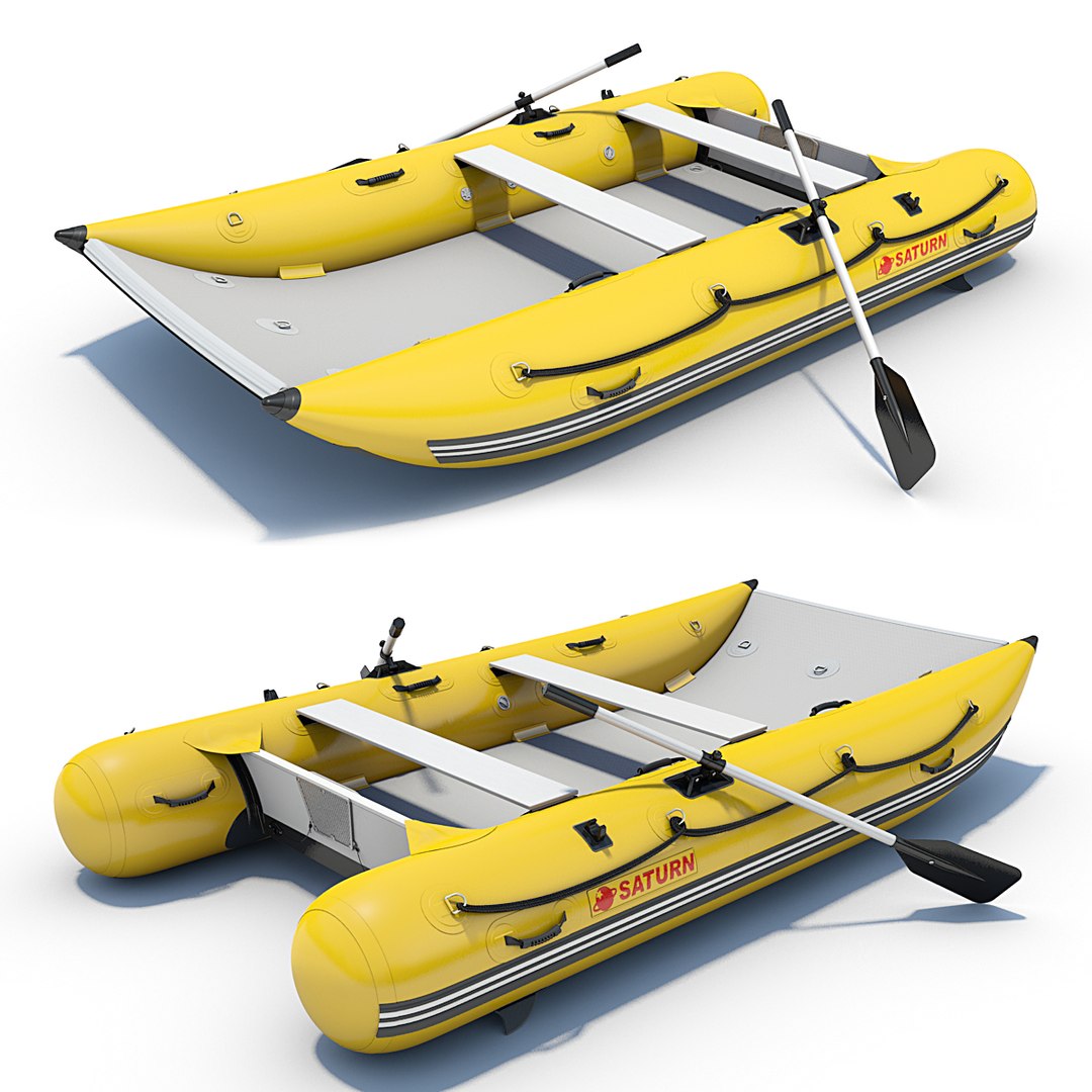 Inflatable Catamaran Saturn 3d Model
