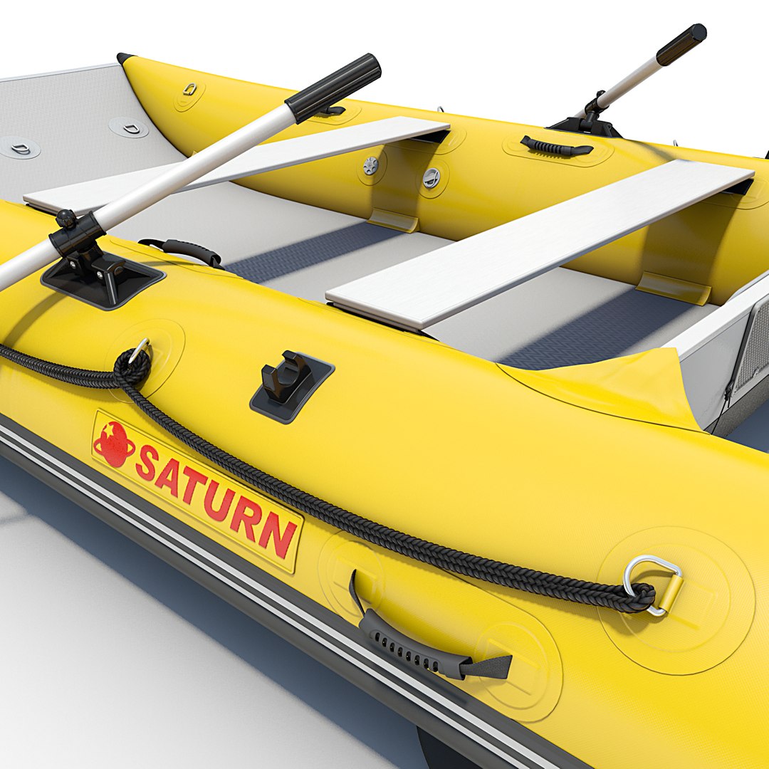 Inflatable Catamaran Saturn 3d Model