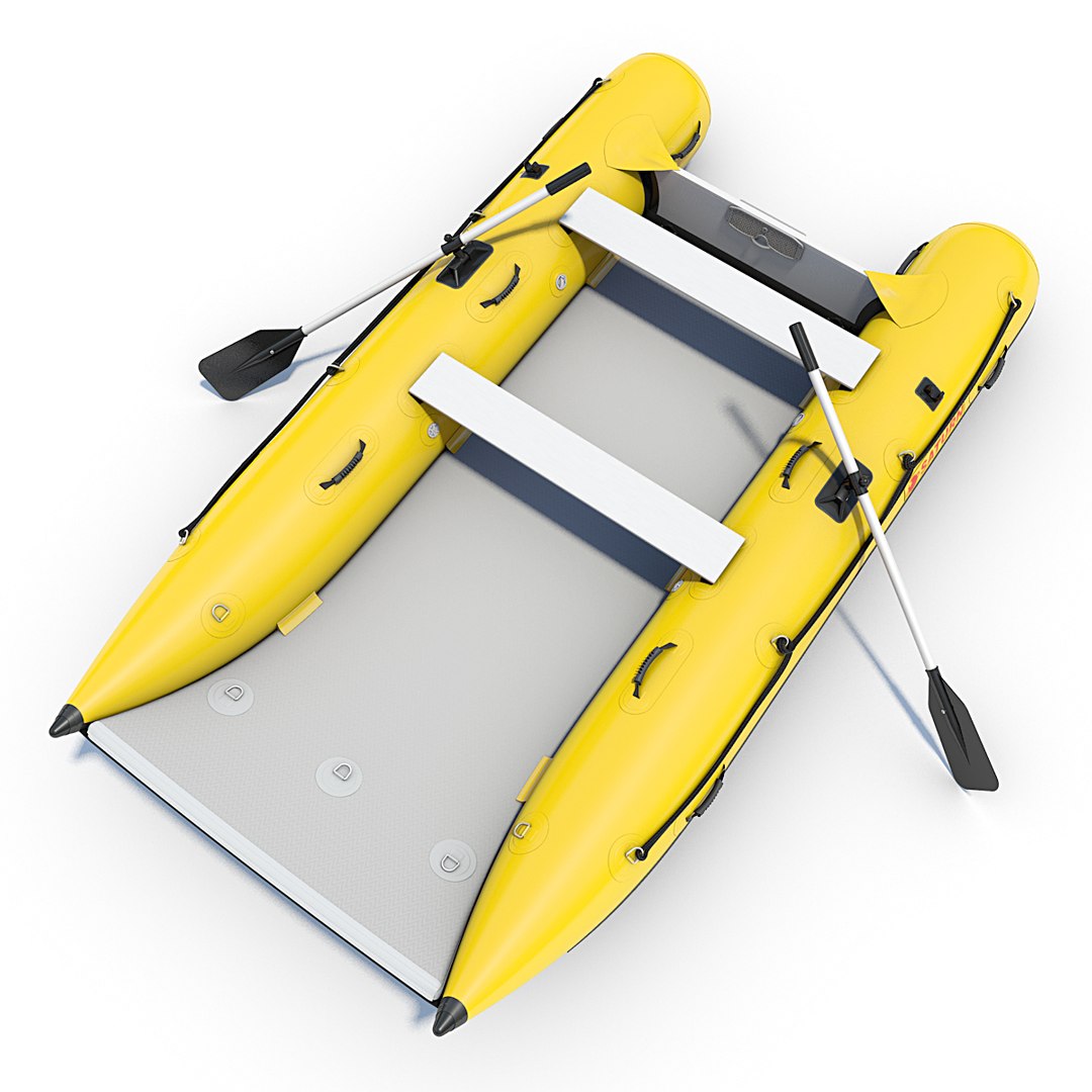 Inflatable Catamaran Saturn 3d Model