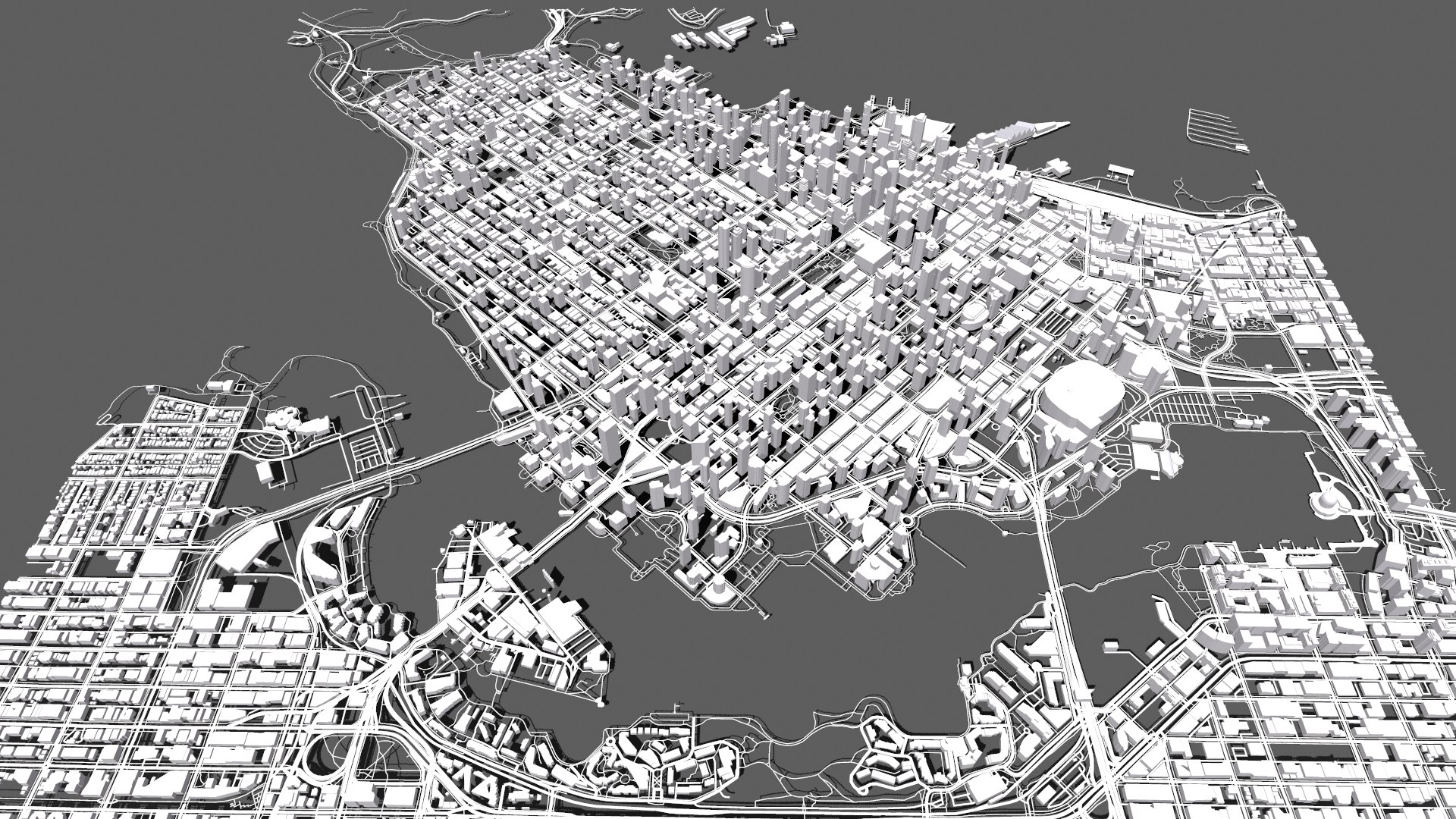 Cityscape Vancouver Canada Fragment City 3D Model - TurboSquid 2147446