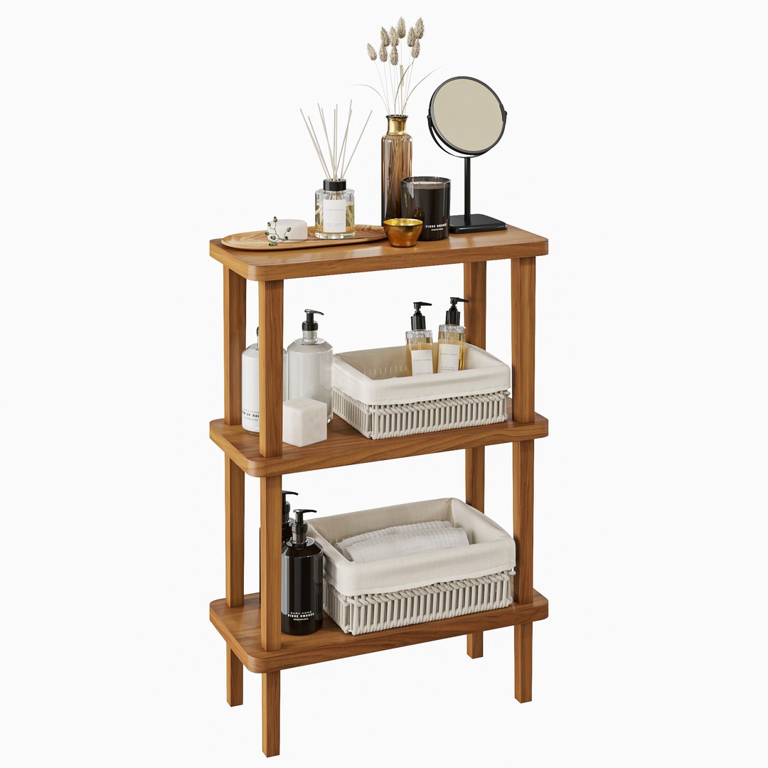 3D Zara Home Acacia Wood Shelf - TurboSquid 1731985