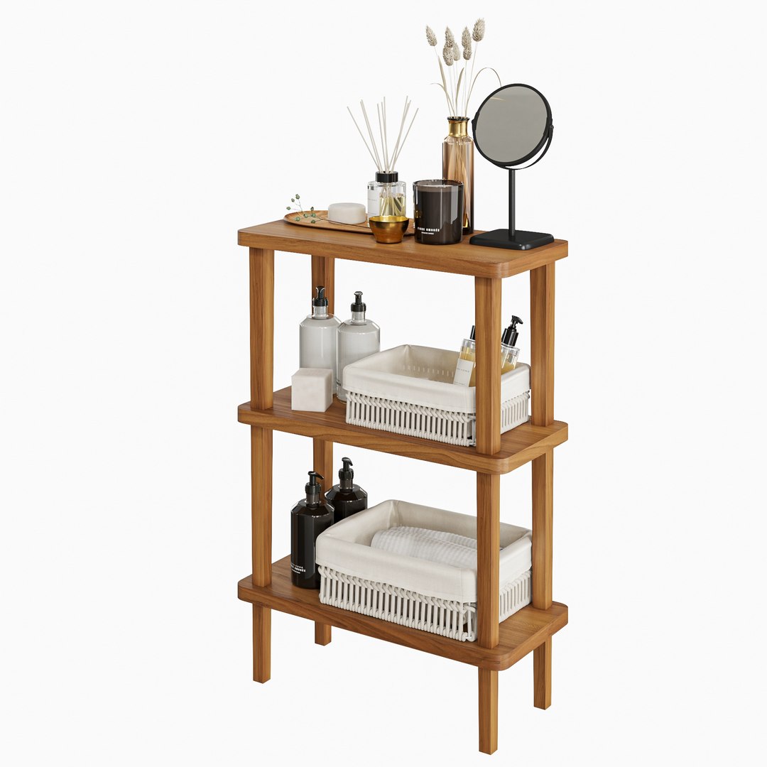 3D Zara Home Acacia Wood Shelf - TurboSquid 1731985