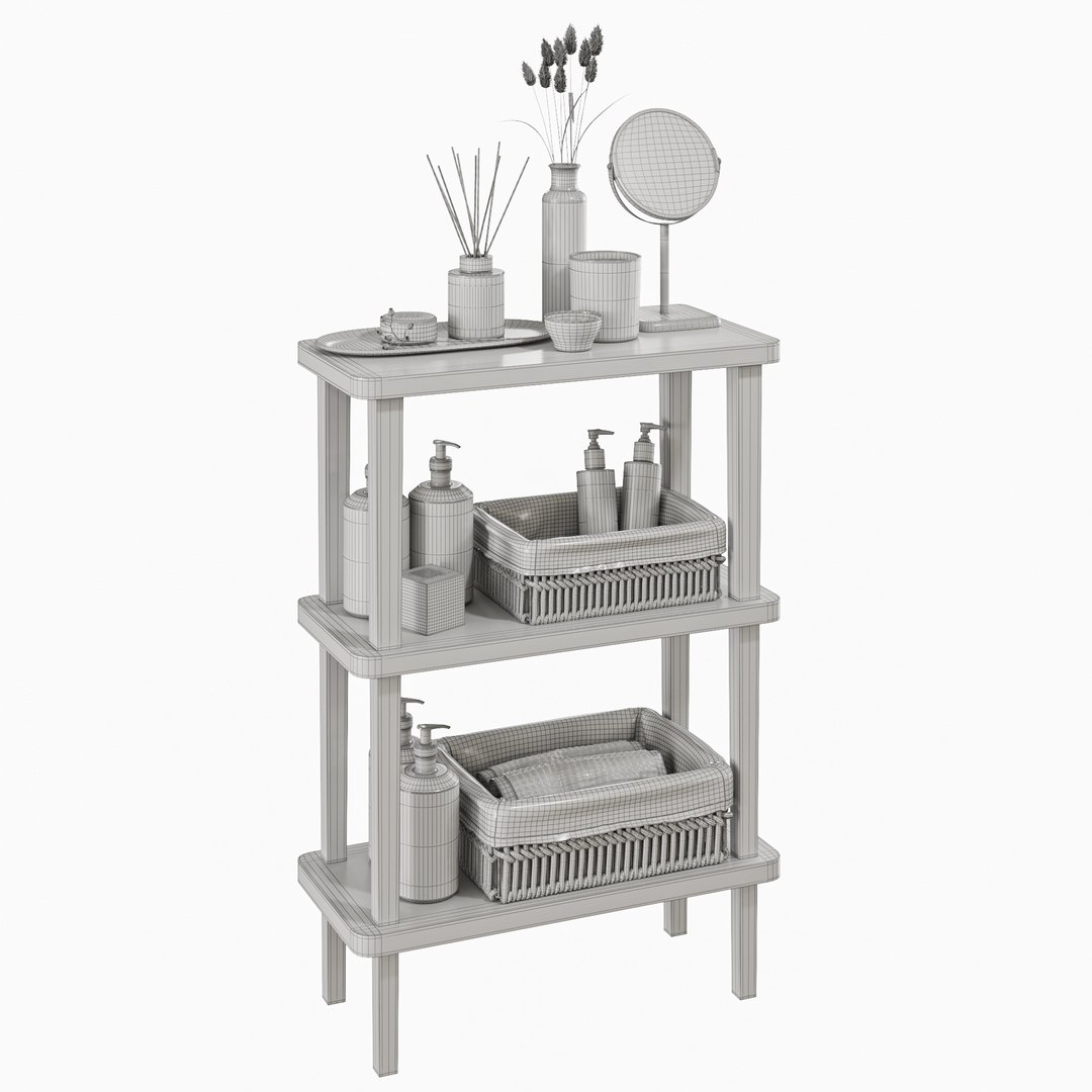 3D Zara Home Acacia Wood Shelf - TurboSquid 1731985