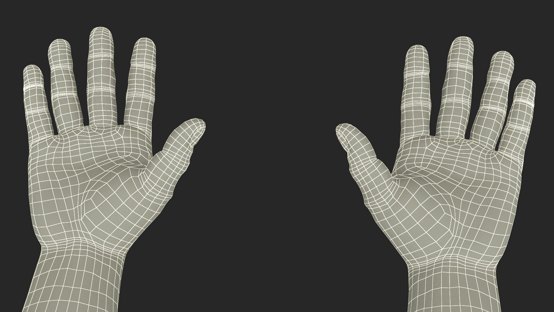White Man Hands Base Pose Model - TurboSquid 2195765