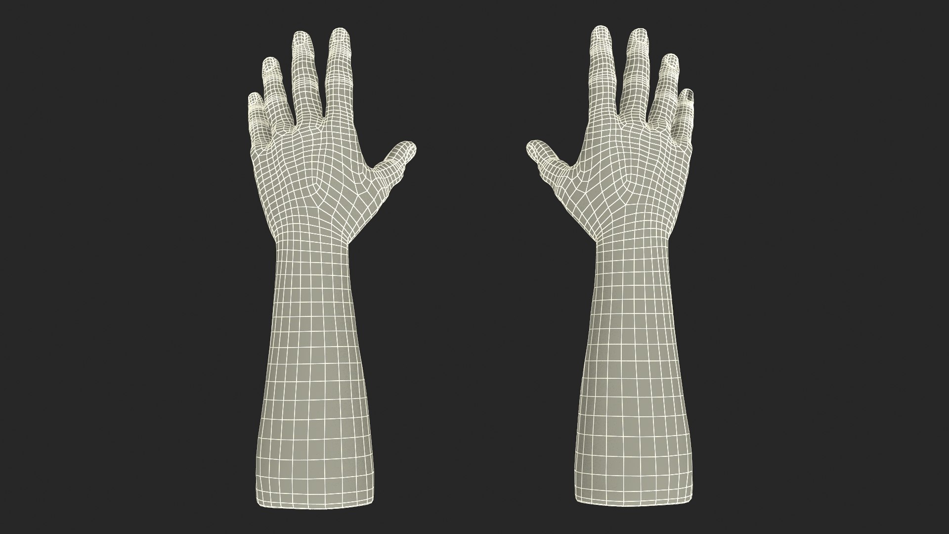 White Man Hands Base Pose Model - TurboSquid 2195765
