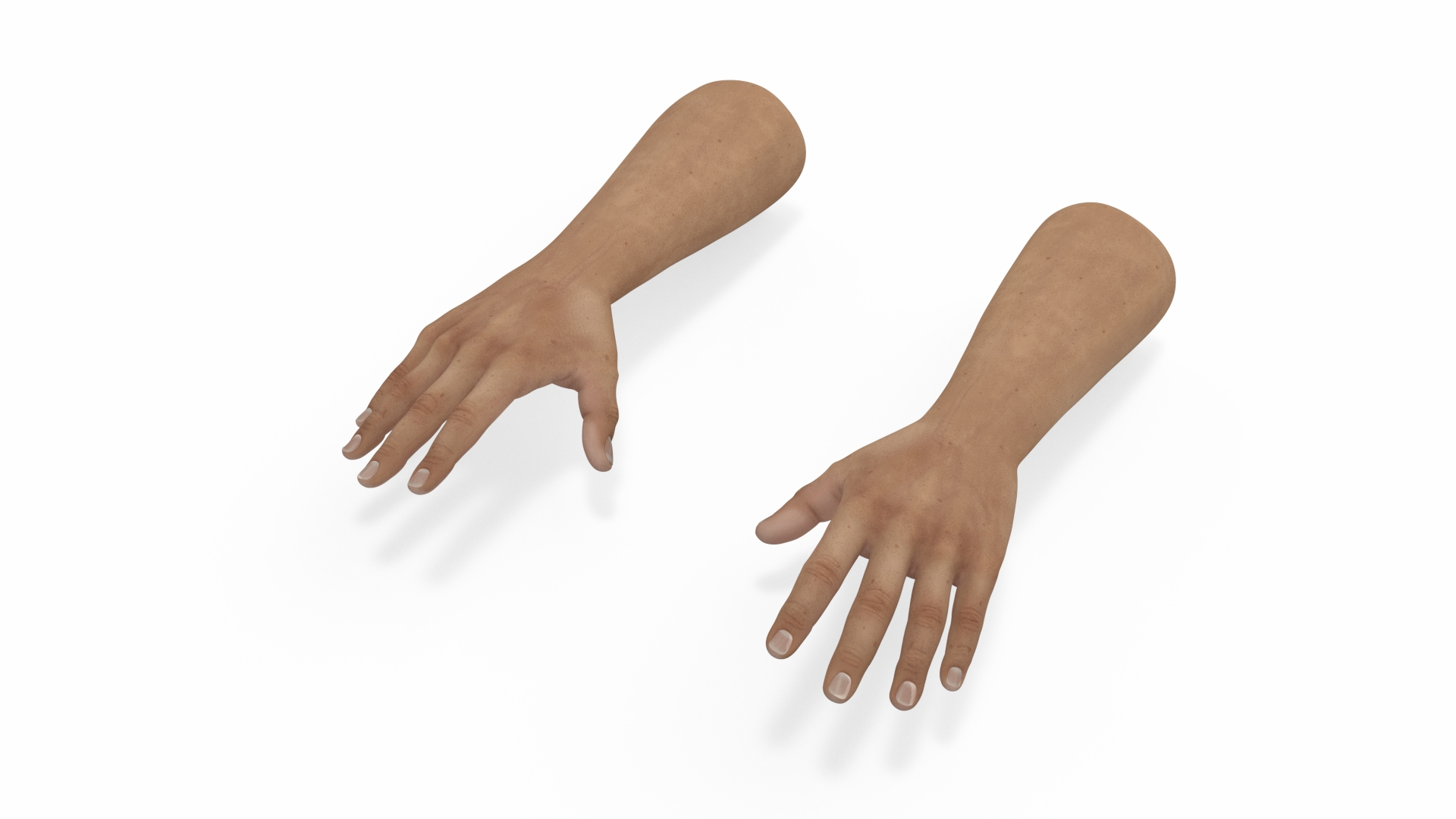 White Man Hands Base Pose Model - TurboSquid 2195765